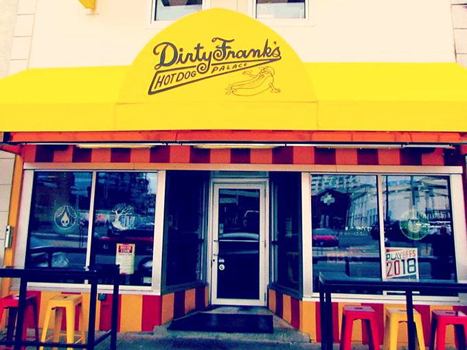 Step inside this colorful Columbus gem where hot dogs become culinary masterpieces worth bragging about.