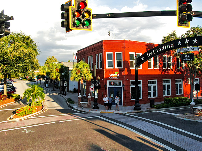 Dunedin: Trees frame this peaceful street where walking is actually pleasant. No wonder retirees trade their snow shovels for sandals here.