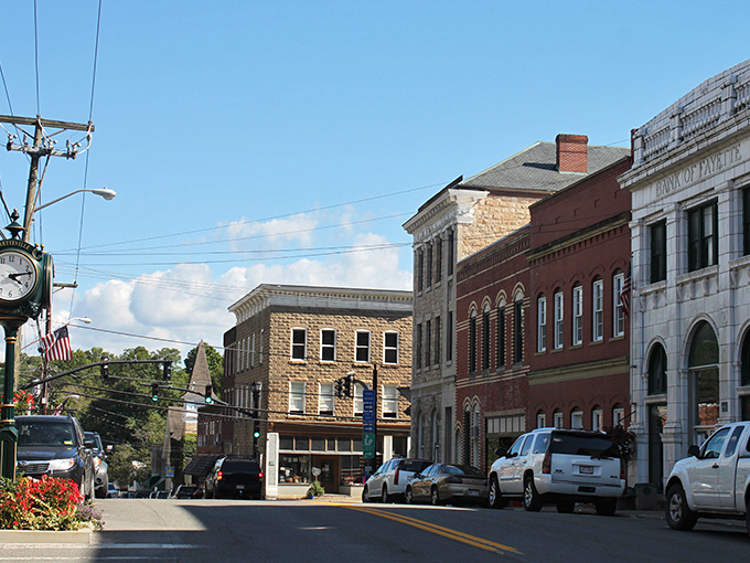 The kind of street where locals still wave from their cars and nobody minds if you take a minute to admire the architecture.