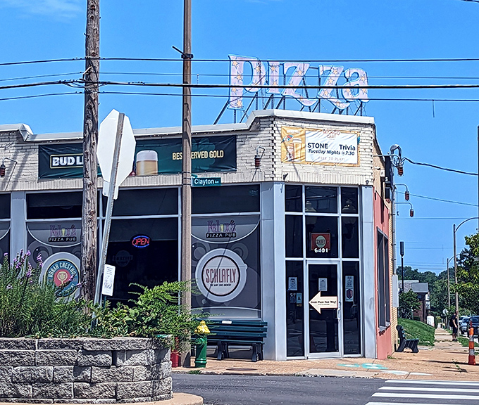 That vintage neon glow promises the kind of neighborhood magic that makes cities feel like home again.