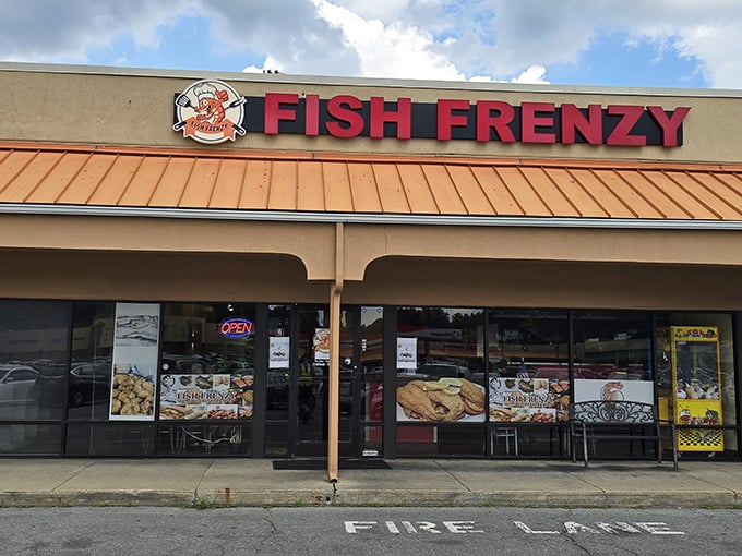 That cheerful storefront promises serious seafood satisfaction, like finding a pearl in an unexpected oyster shell.