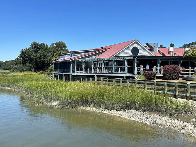 Surrounded by emerald marsh grass, this waterfront gem sits where nature meets your next great meal.