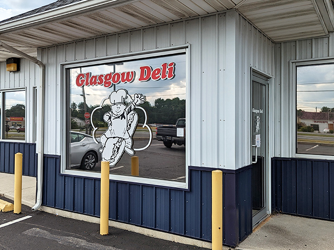 Blue and white simplicity speaks volumes - sometimes the cleanest presentation delivers the boldest flavors inside.