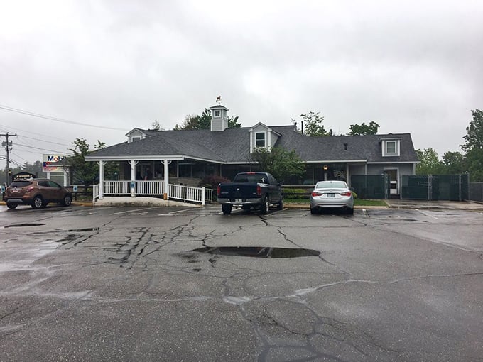 Rain or shine, this cozy steakhouse stands ready to serve up comfort on a plate. The building itself looks like a warm hug!