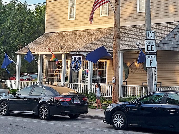 Where fish meets charm! Harbor Fish Market's seaside-style building would look right at home in Cape Cod instead of Door County.