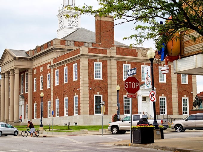 Classic downtown architecture stands proud here, reminding us that good bones never go out of style.