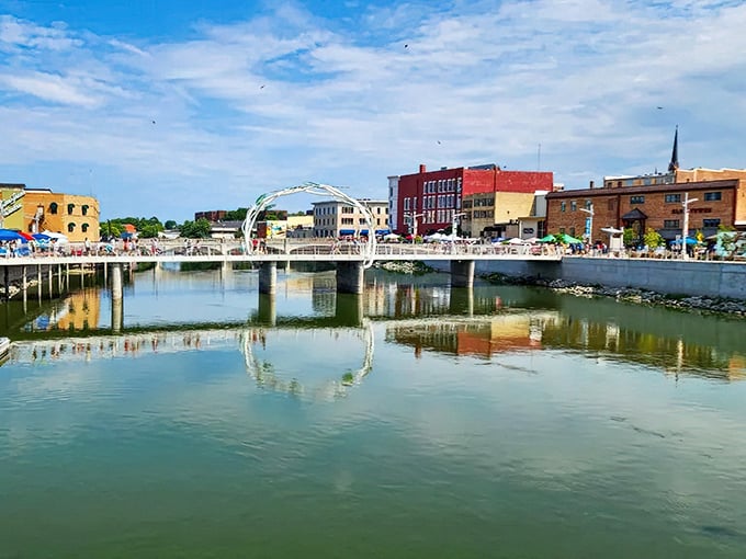 The Rock River winds through Janesville like a blue ribbon tying together this gift of a city.