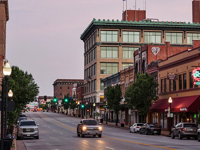 These sturdy brick facades have weathered storms and time, standing proud as testaments to Missouri determination.