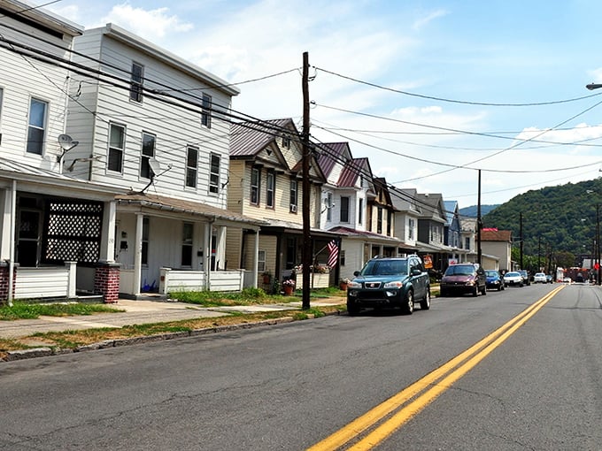 Row houses in Keyser stand as testament to simpler times and simpler prices. The kind of street where neighbors still borrow cups of sugar!