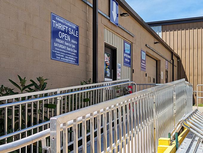 Sometimes the best shopping adventures start with the most unassuming entrances - don't judge this book by its cover. 