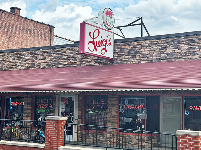 Brick walls and vintage charm&mdash;Luigi's looks exactly how an Italian restaurant should in my food dreams.