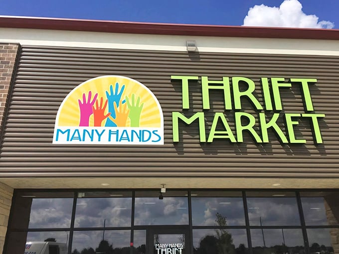 That colorful logo says it all&mdash;community spirit and rainbow bargains await inside this Grimes gem.