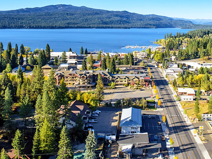 Payette Lake stretches endlessly blue, creating the perfect backdrop for those "remember when" family moments.