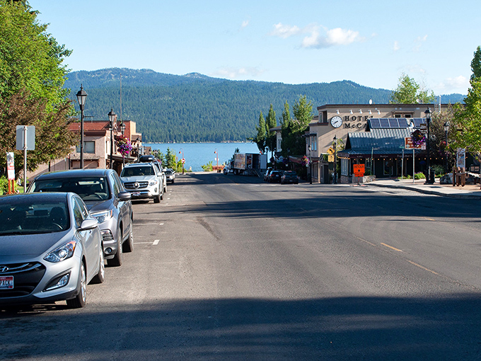 In McCall, even a simple stroll down the street offers postcard-worthy mountain and lake vistas at every turn.