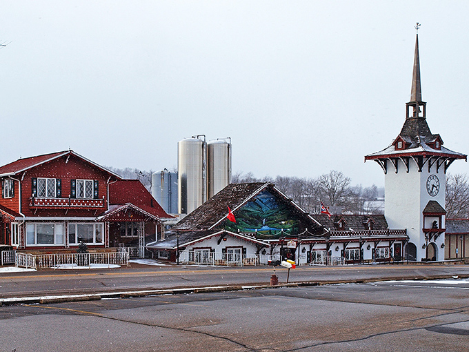 This charming downtown proves that Swiss architecture and Ohio farmland make perfect dance partners.