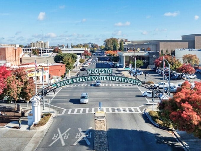Downtown Modesto combines small-town warmth with big-city conveniences, like having your cake and eating it affordably too.