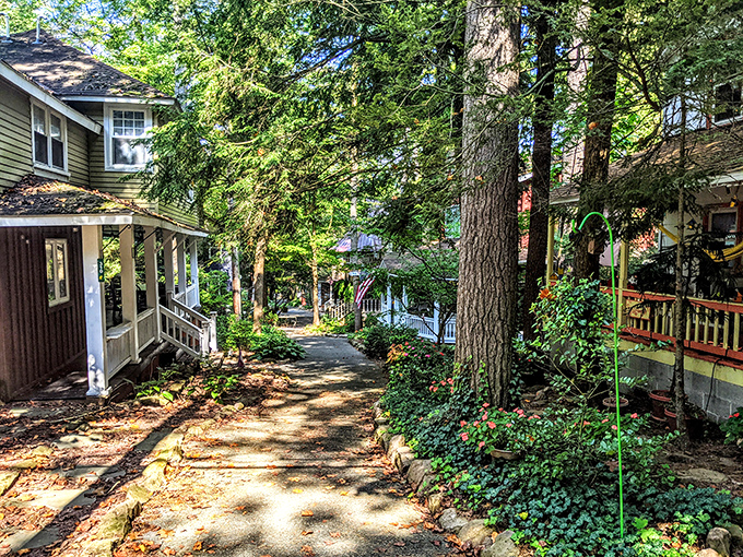 These fairy-tale cottages nestled among towering trees feel like stepping into a storybook your grandmother read.