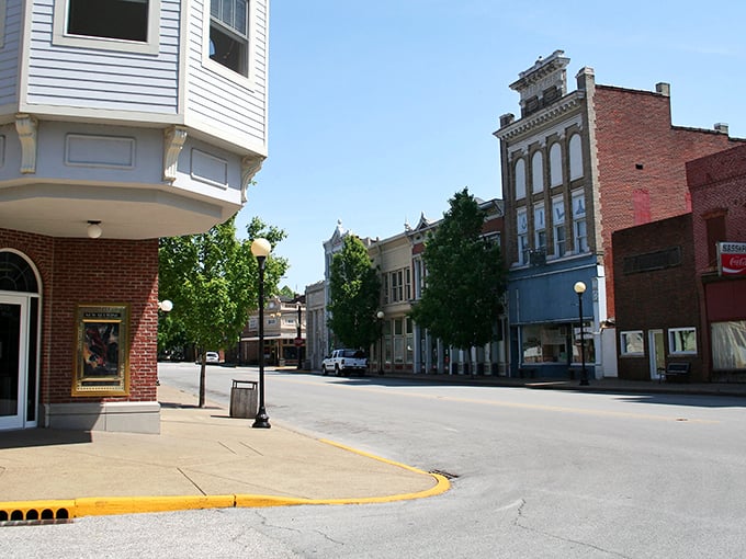 Tree-lined streets and century-old buildings create the perfect backdrop for your peaceful small-town escape today.