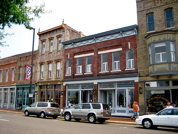 Colorful buildings line these walkable streets where shopping and dining won't require a second mortgage payment.