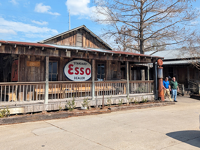 That vintage Esso sign isn't just decoration &ndash; it's a badge of honor for authentic, no-nonsense Louisiana dining.
