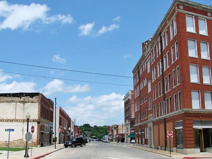 Corner buildings in Pawhuska stand like sentinels of simpler times, when downtown was the heart and soul of community life.