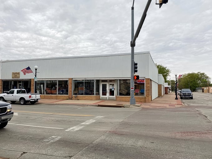 The corner location makes it easy to find, and the varied merchandise inside makes it impossible to leave empty-handed.