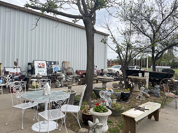 This former skating rink now rolls with vintage finds instead of disco balls and dates.