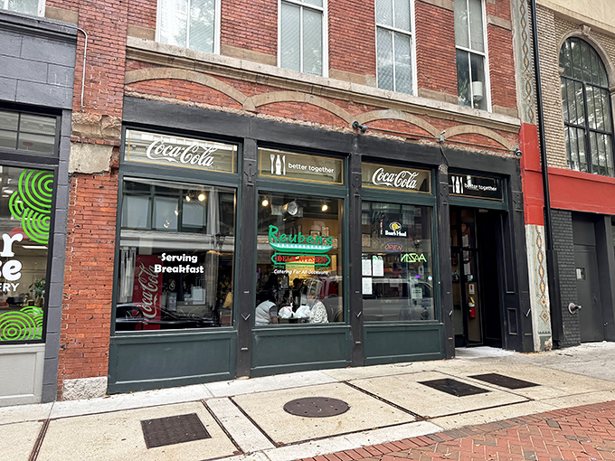 Classic deli vibes meet Southern hospitality in this cozy corner of Atlanta's bustling downtown district.