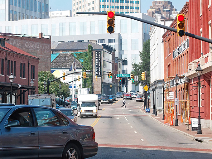 These vibrant Victorian beauties stand shoulder-to-shoulder like old friends sharing neighborhood gossip.