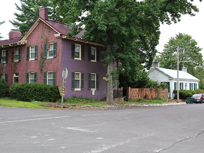 Purple house, white picket fence - someone here clearly never got the memo about playing it safe.