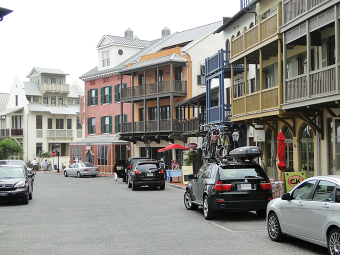 Pastel perfection lines these charming streets where every corner reveals another postcard-worthy moment waiting to be discovered.