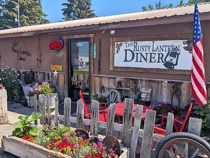 When flowers and flags greet you outside, you know the hospitality inside will be even better. 