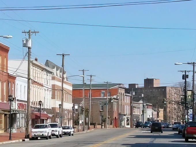 This peaceful main street scene makes you want to slow down and savor life's affordable pleasures.