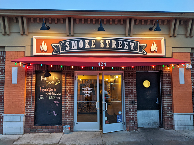Downtown Milford's brick-and-mortar barbecue destination where smoke meets Main Street charm perfectly.