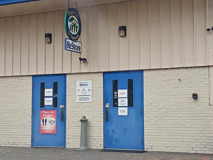 ReStore's entrance might be modest, but inside awaits a warehouse of home renovation possibilities at prices that won't renovate your wallet.