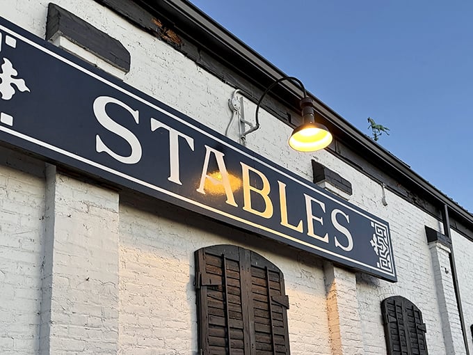 The white-washed walls of Stables hide a carnivore's paradise within. History never tasted so good.