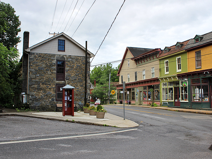 Colorful storefronts in Sykesville create a rainbow of retail therapy opportunities without the mall madness price tag.