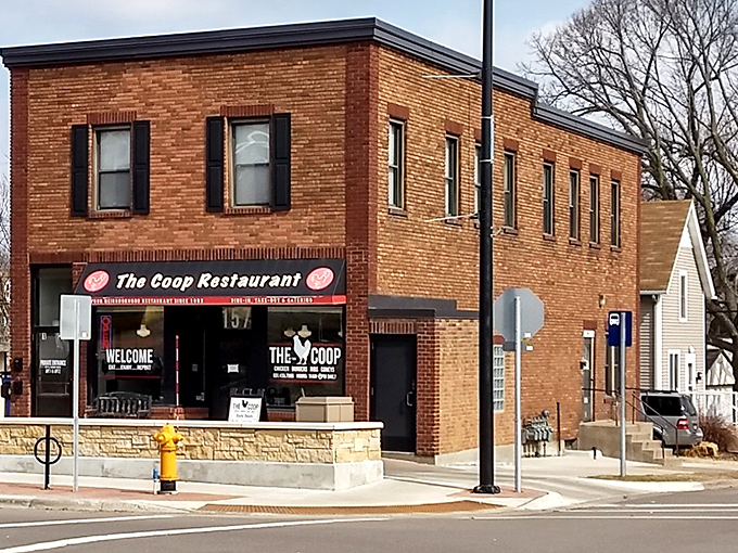 That welcoming storefront has seen countless happy customers walk through those doors for their fried chicken fix over the decades. 