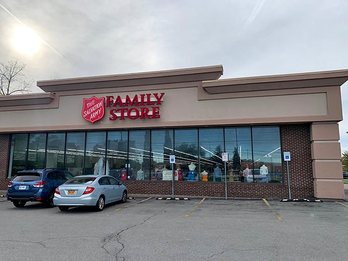 Salvation Army: Where your car might be the smallest thing in the parking lot compared to the massive selection waiting inside!