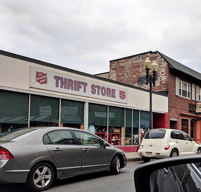 This classic Salvation Army location sits ready to surprise you with vintage treasures hiding among its well-stocked racks.