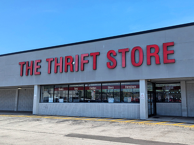 Blue skies and big savings await at The Thrift Store. This Jacksonville gem organizes everything from books to furniture under one massive roof.