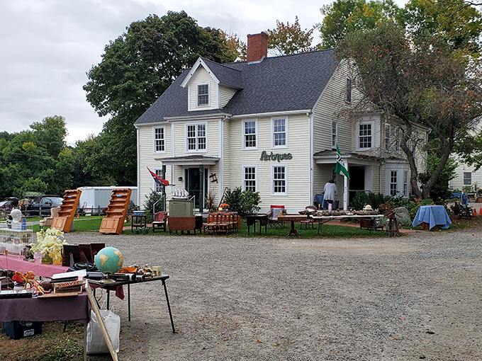 Historic charm meets modern bargain hunting in this picturesque New England setting that feels timeless.