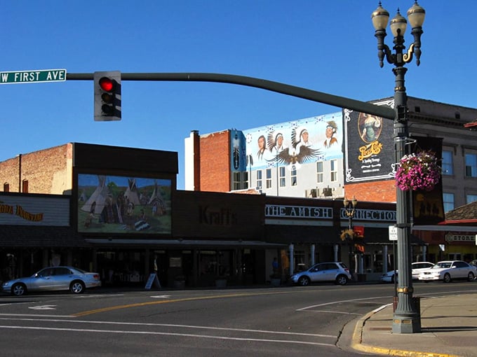 First Avenue in Toppenish flows with old-school charm, where murals and savings go hand-in-hand down every block.