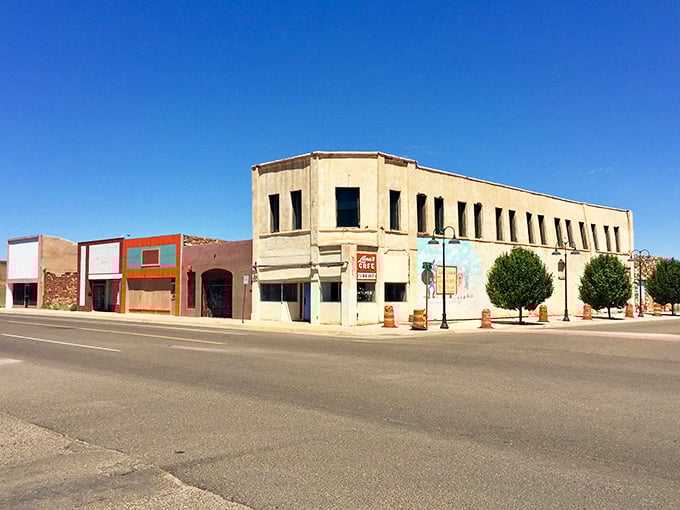 This vintage theater marquee still lights up the night, proving some things never go out of style.