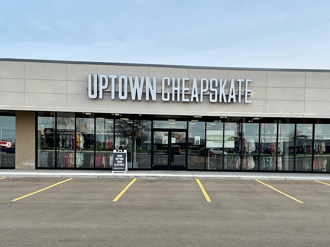Clean lines and clear windows&mdash;Uptown Cheapskate Kentwood isn't your grandmother's cluttered thrift store.
