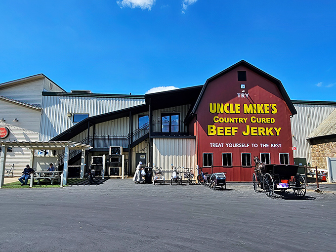 When your beef jerky gets its own barn, you know someone takes their snacks seriously.