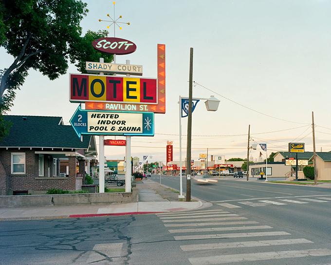 Small-town Nevada perfection captured in brick buildings and quiet crosswalks where nobody honks at you.
