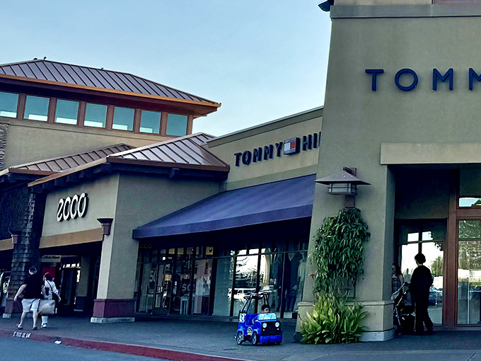 Tommy Hilfiger beckons fashion hunters. At Woodburn Premium Outlets, your credit card gets a workout while your wallet gets a break.