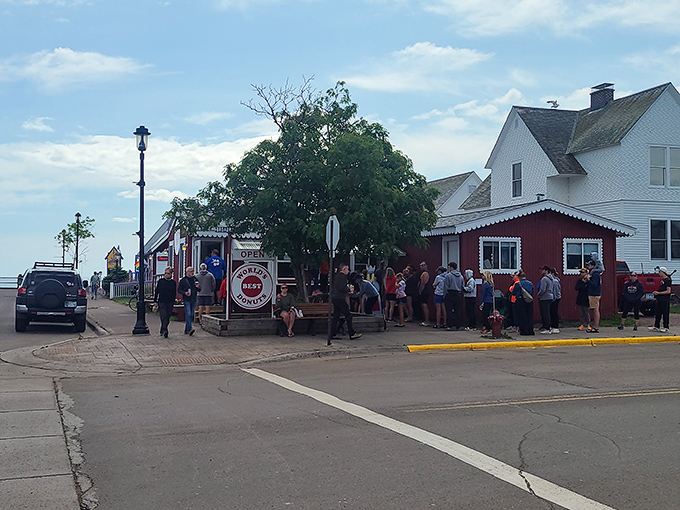 The line forms early at this North Shore institution. When a place has "World's Best" in its name and locals don't argue, you know you're in for something special.