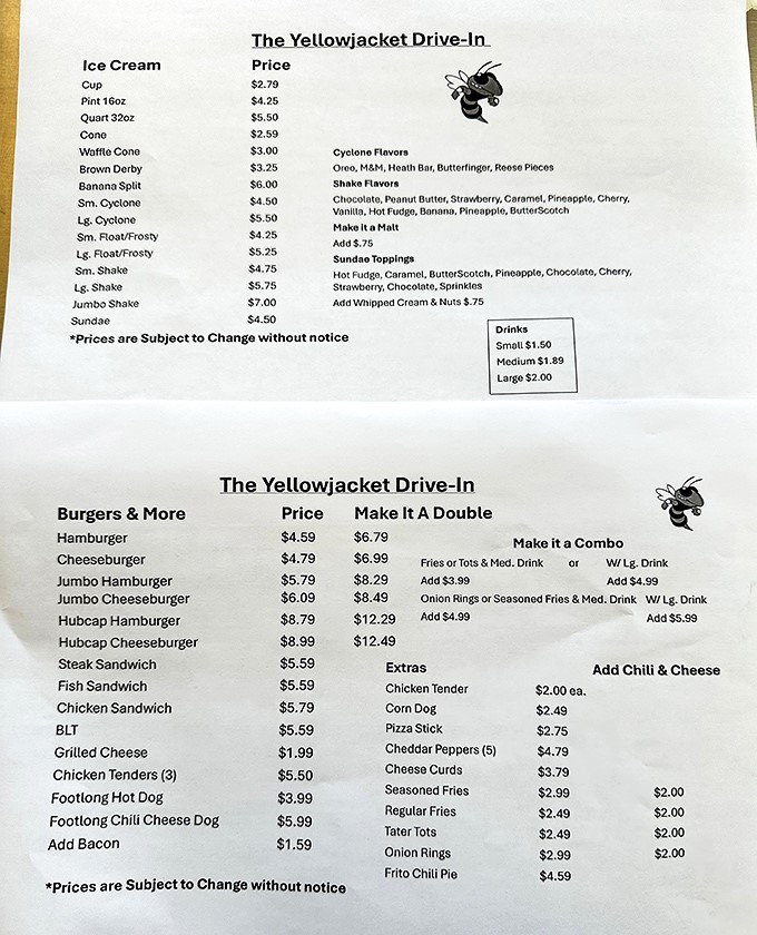 A menu that hasn't surrendered to food trends or inflation gimmicks—just honest American classics that have stood the test of time.